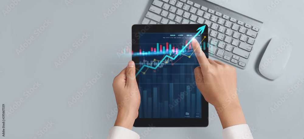 Business plan graph growth increase of chart positive indicators in his ...
