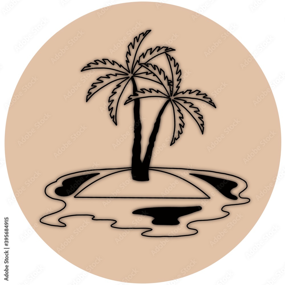 Collection of logos of popular social networks. Island icon in black ...