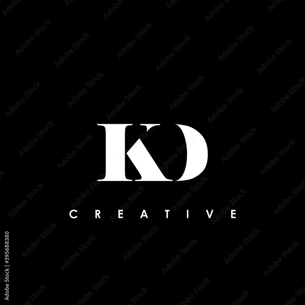 KD Letter Initial Logo Design Template Vector Illustration Stock Vector ...