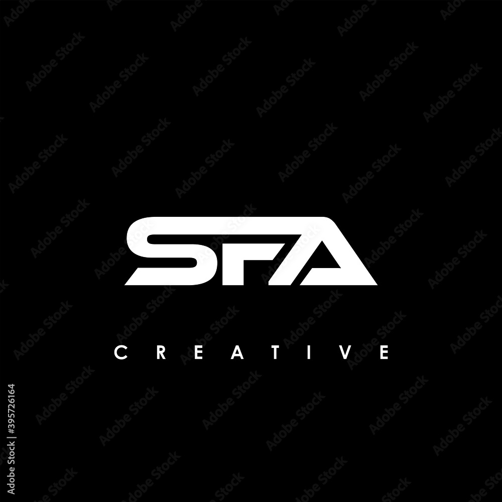 SFA Letter Initial Logo Design Template Vector Illustration Stock ...