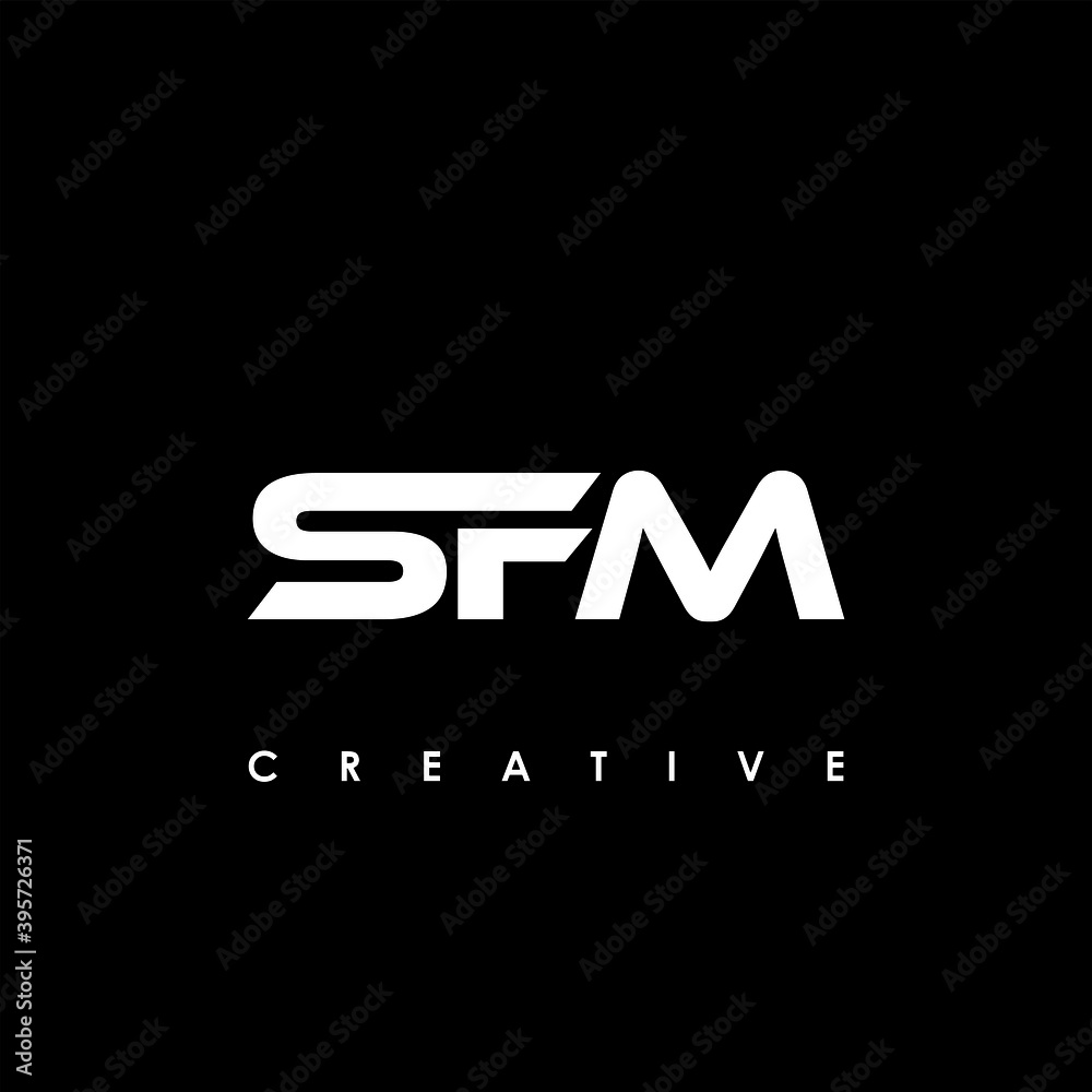 SFM Letter Initial Logo Design Template Vector Illustration vector de ...