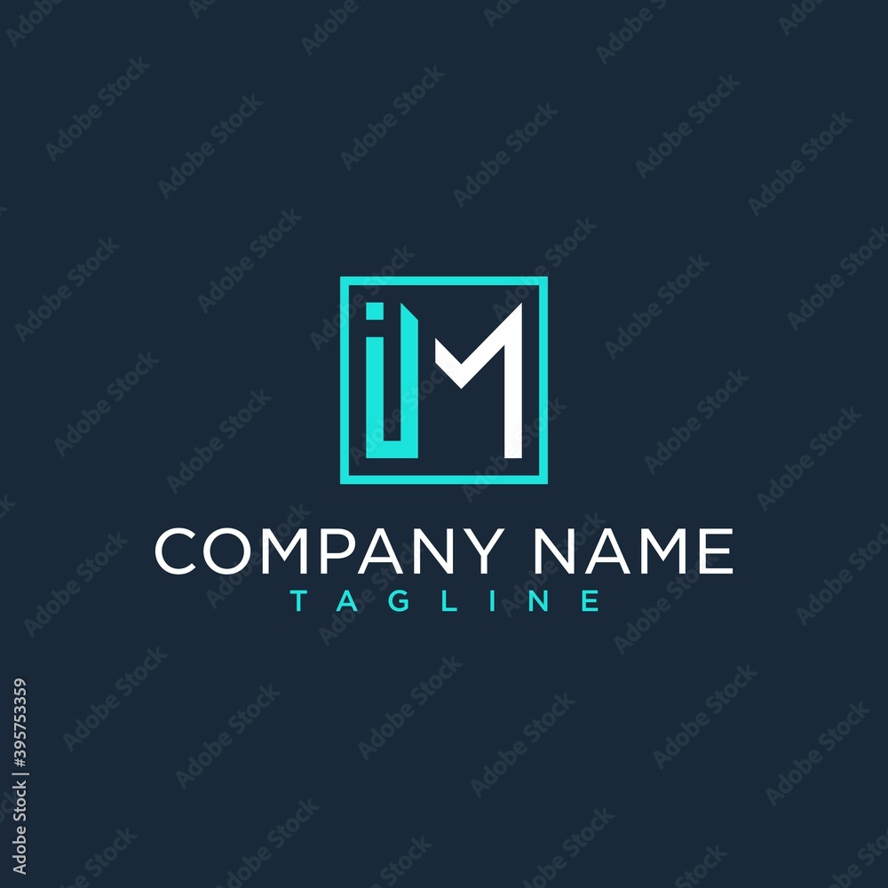 IM,MI,initial logo design inspiration Stock Vector | Adobe Stock