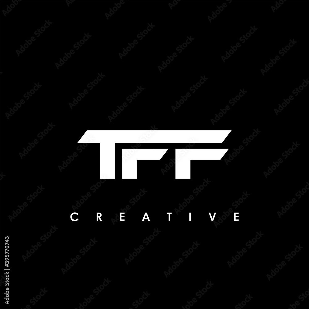 TFF Letter Initial Logo Design Template Vector Illustration Stock ...