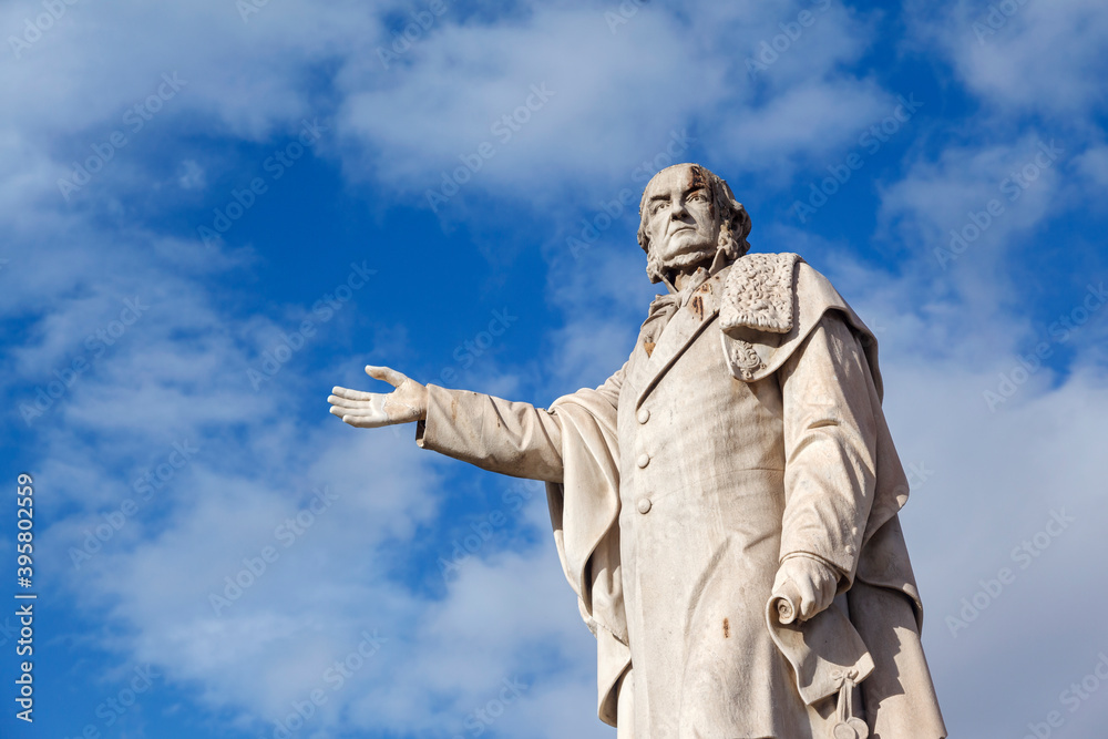 Statue of William Ewart Gladstone, a British statesman and Liberal ...