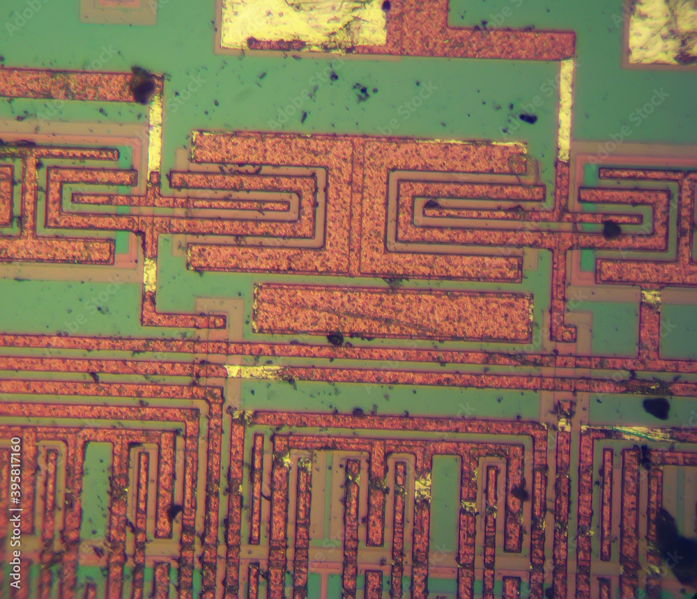 Old microchip structure Stock Photo | Adobe Stock