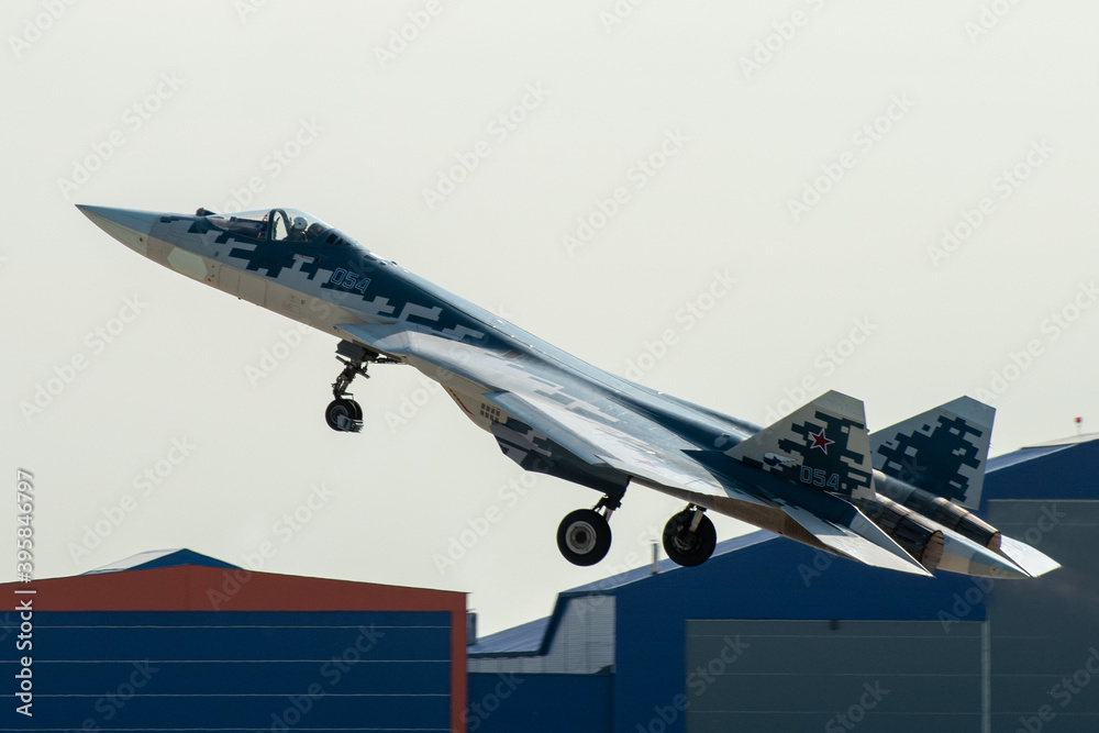 August 30, 2019. Zhukovsky, Russia. fifth-generation promising Russian ...