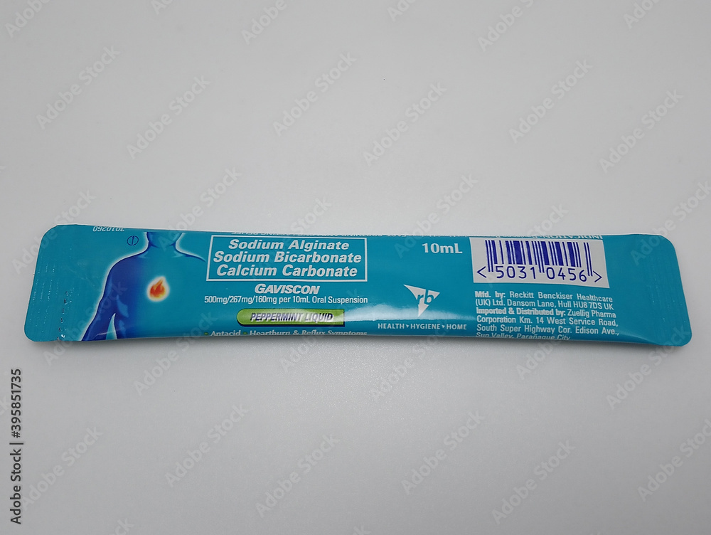Gaviscon antacid peppermint liquid in Manila, Philippines Stock Photo ...