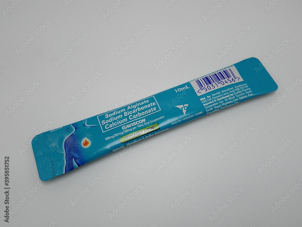 Gaviscon antacid peppermint liquid in Manila, Philippines Stock Photo ...