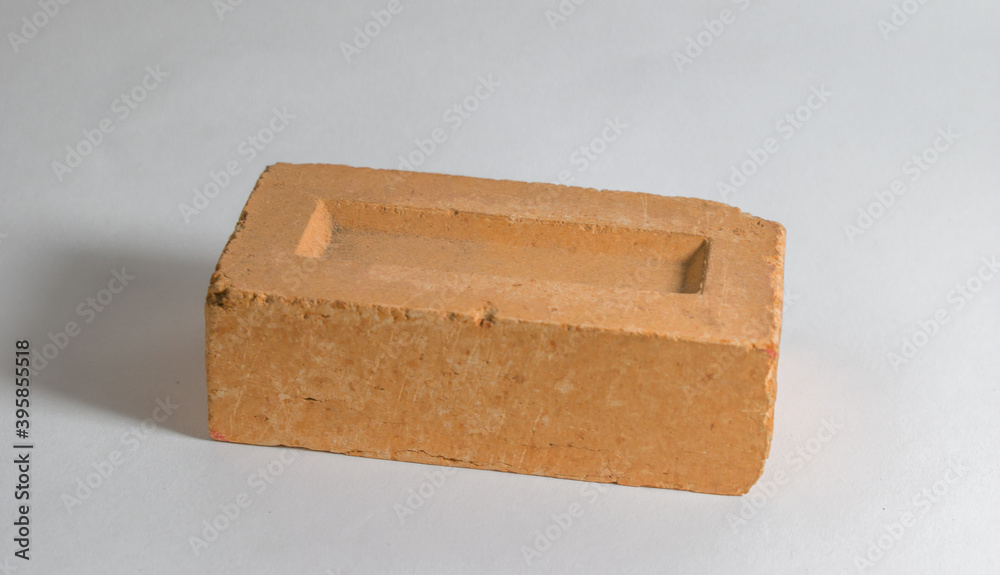 Tabique o ladrillo usado para la construcción, ladrillo rojo recocido ...