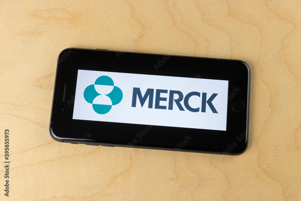Merck & Co. logo on a smartphone. Merck & Co. is one of the largest ...