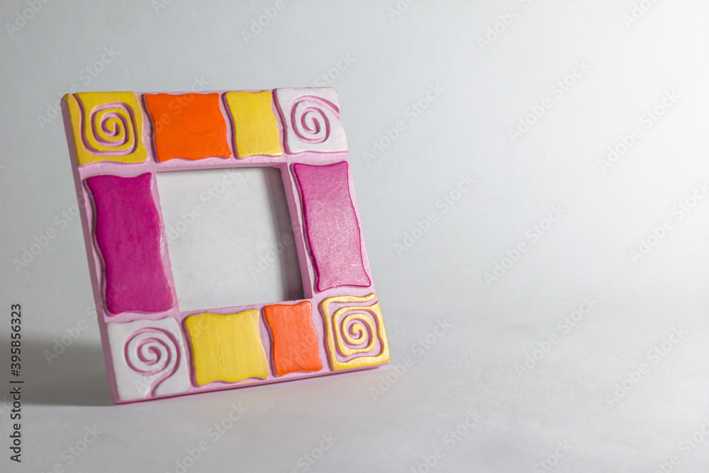 Marco o cuadro de madera de colores para fotografía Stock Photo | Adobe ...