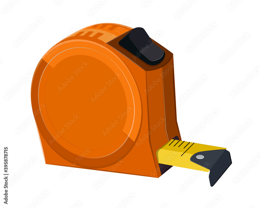 Vector illustration of measuring tape. Stock Vector | Adobe Stock