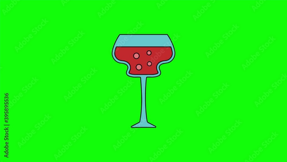soft drink green screen animation. chroma key motion graphics Stock ...