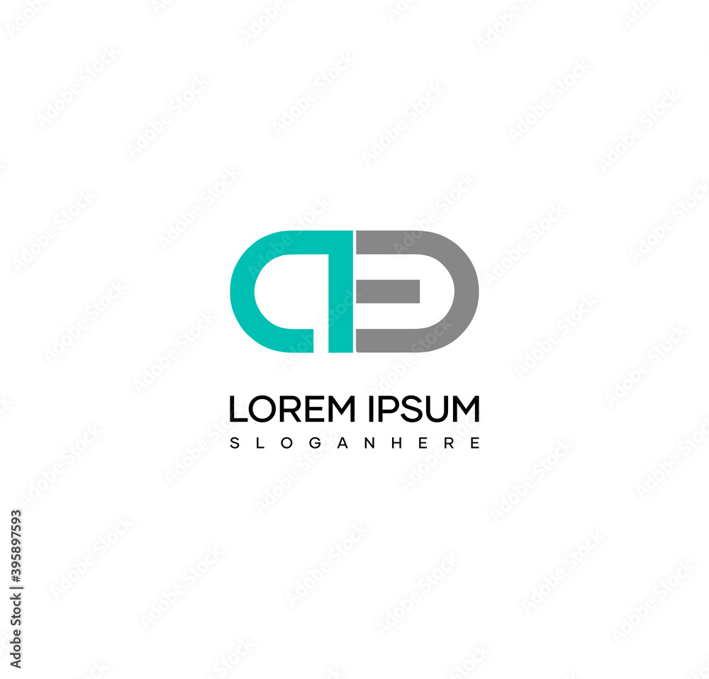 Letter AB alphabet logo design vector. The initials of the letter A and ...