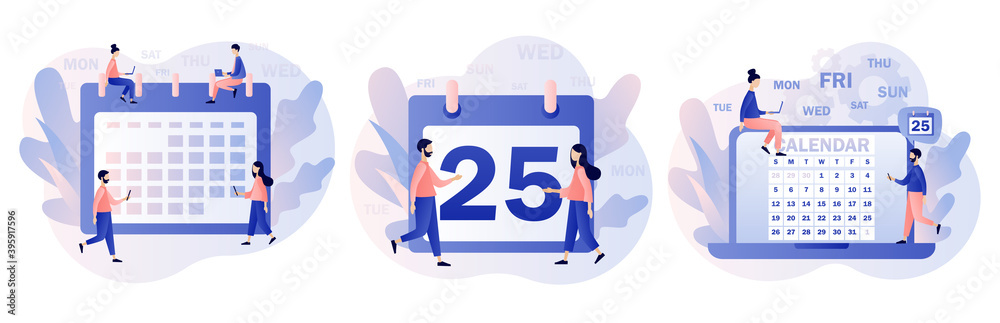 Calendar and schedule concept. Time management, business planning ...