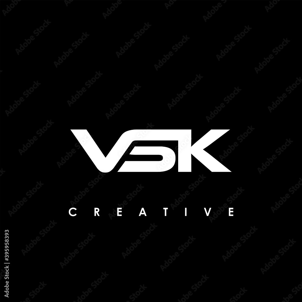 VSK Letter Initial Logo Design Template Vector Illustration Stock ...