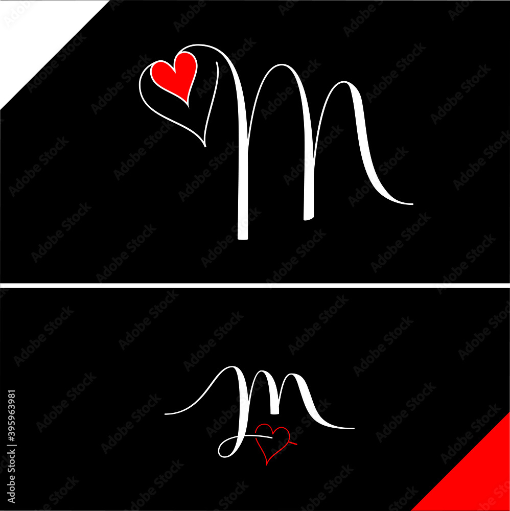 Letter M With Love