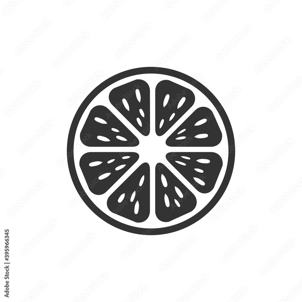 Orange Slice Silhouette