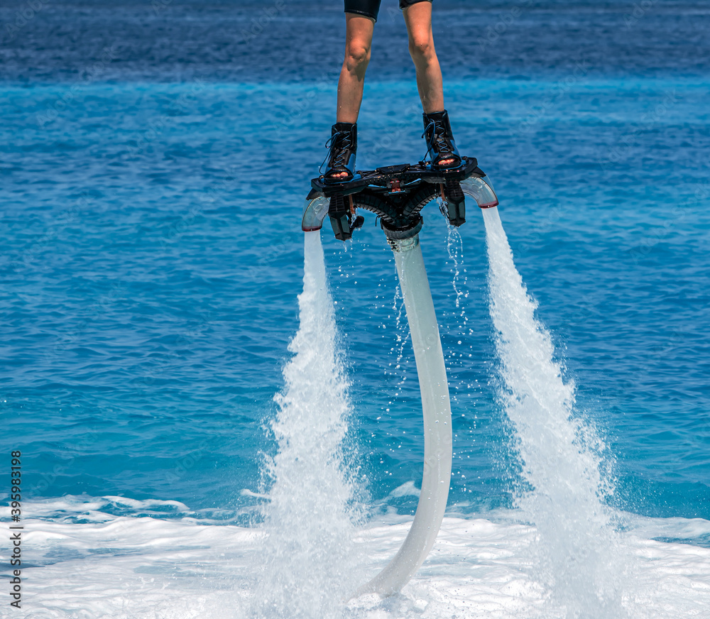 FlyBoard Fly Board Jet Pack Hydroflight Hydro Stock Photo | Adobe Stock