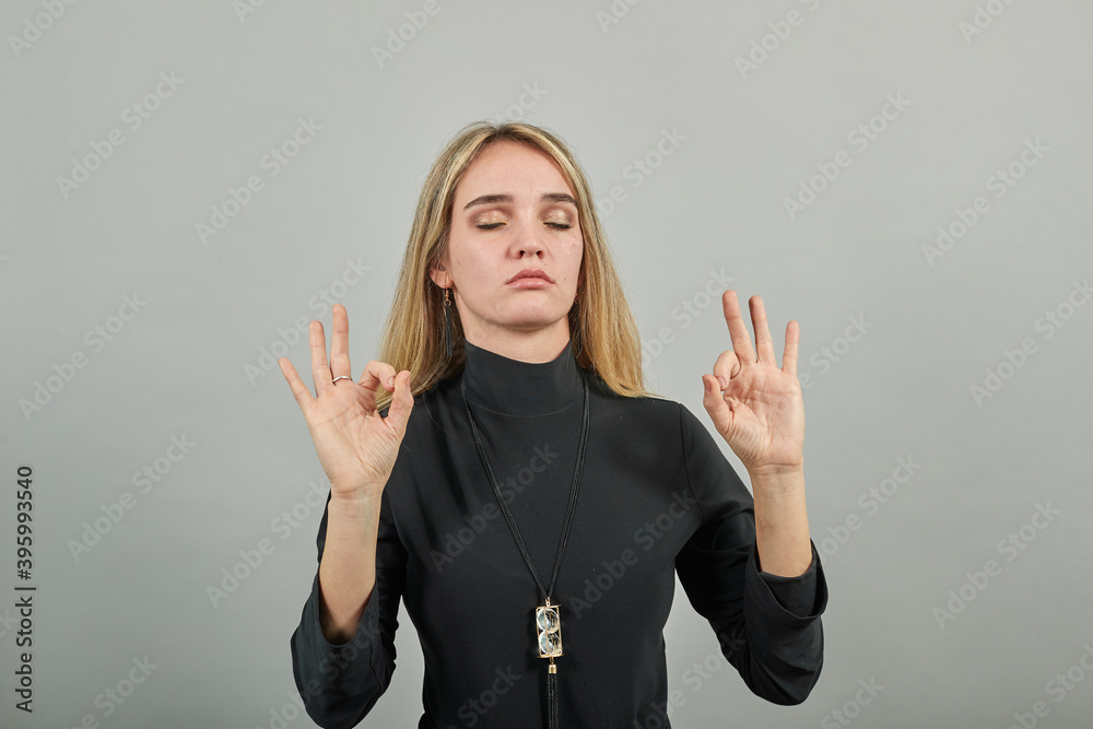 View of hand fingers showing ok sign, gesturing making okay, human ...