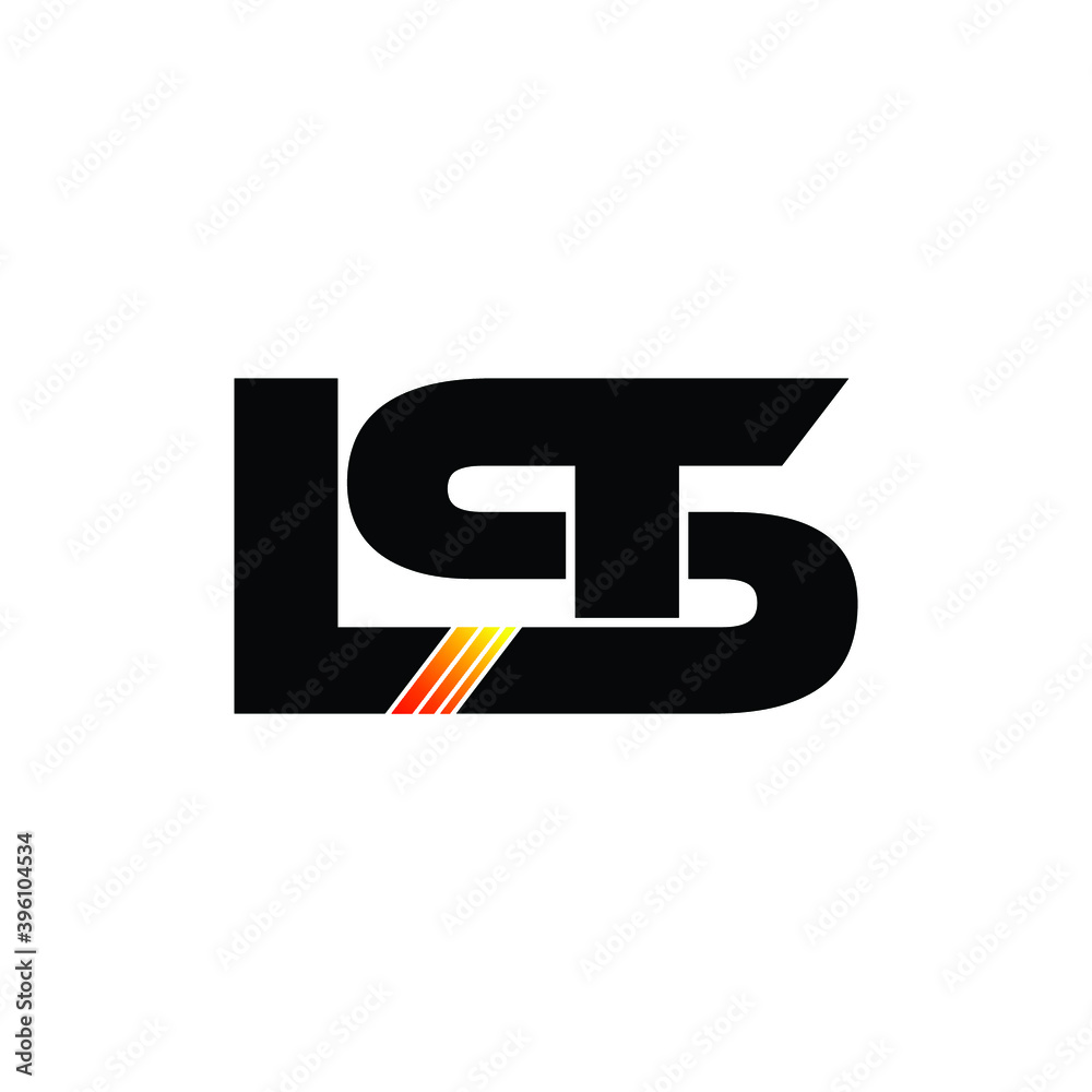 LST letter monogram logo design vector Stock-Vektorgrafik | Adobe Stock