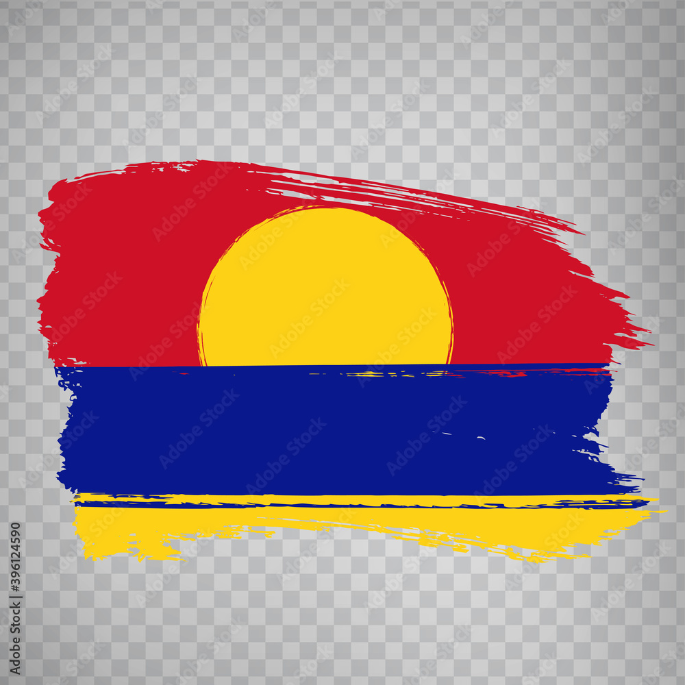 Flag of Palmyra Atoll from brush strokes. Flag of Palmyra Atoll on ...