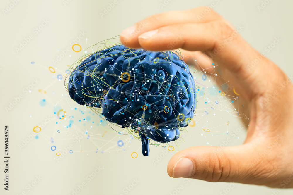 intelligence brain ai digtal 3d artificial intelligence Stock Photo ...