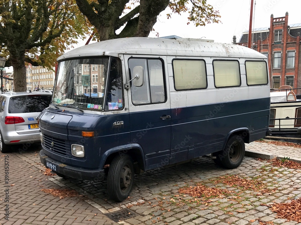 Dordrecht, the Netherlands - October 25, 2018: Mercedes-Benz T2 LF 408 ...