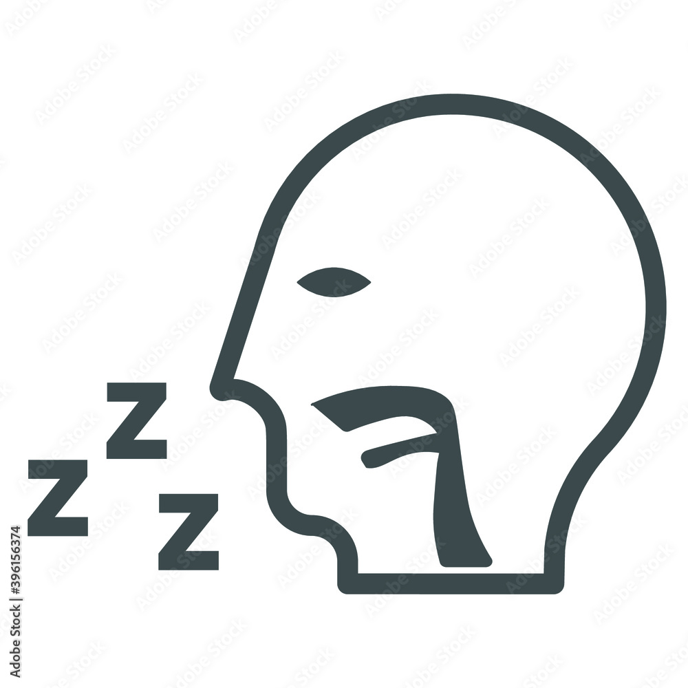 Sleep apnea icon, Snoring symbol for your web site , logo, app, UI ...