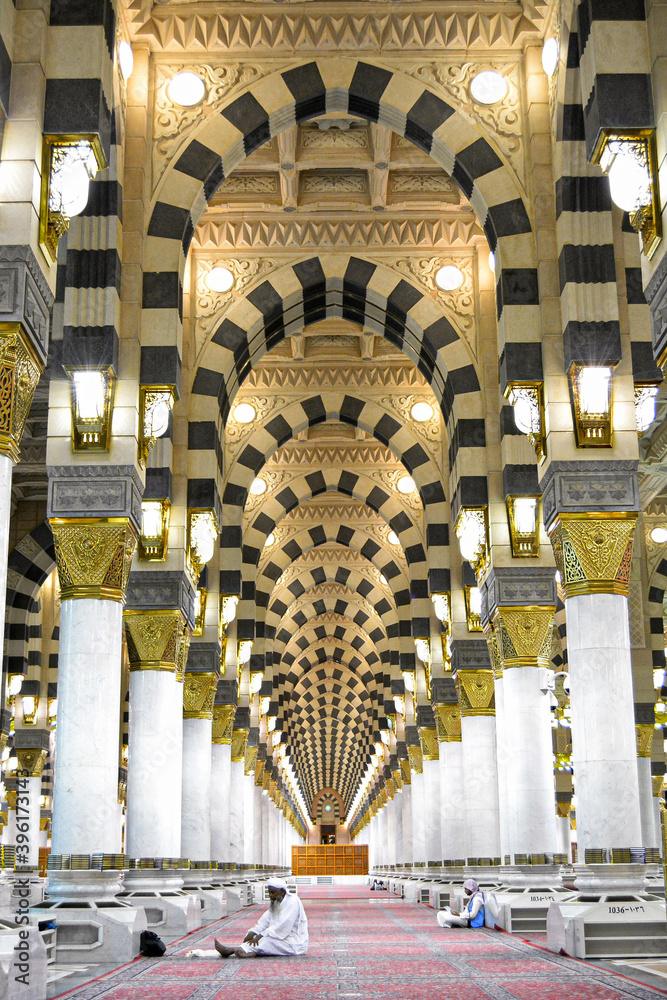 Medina / Saudi Arabia - 8 Jun 2015 : Prophet Mohammed Mosque from ...