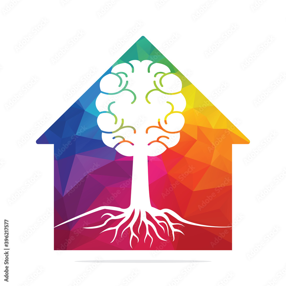 Brain tree roots concept design. Tree growing in the shape of a human ...