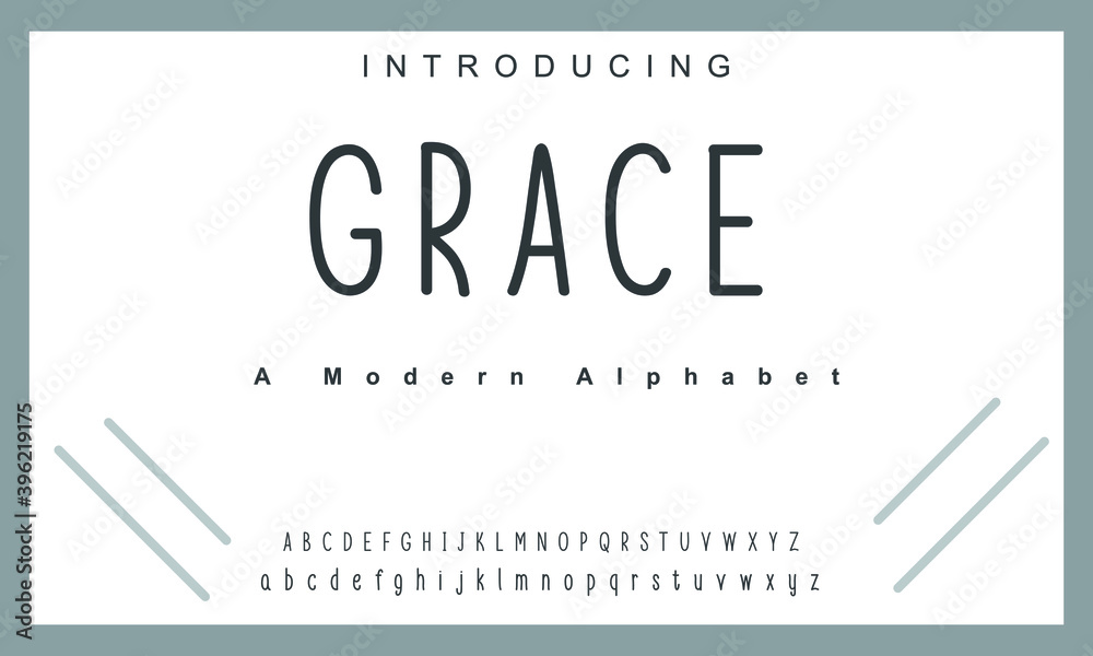Grace font. Elegant alphabet letters font. Lettering Minimal Fashion ...