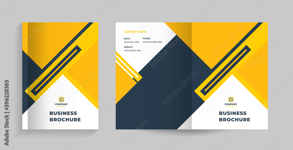 template layout design with cover page for company profile, annual ...