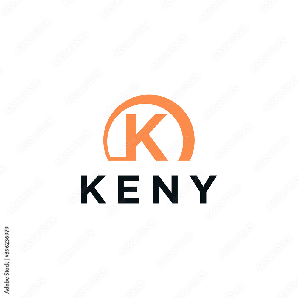 K, Keny Logo Vector Templates Symbols Stock Vector | Adobe Stock