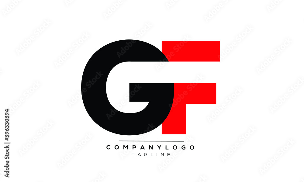 GF initials monogram letter text alphabet logo design Stock Vector ...
