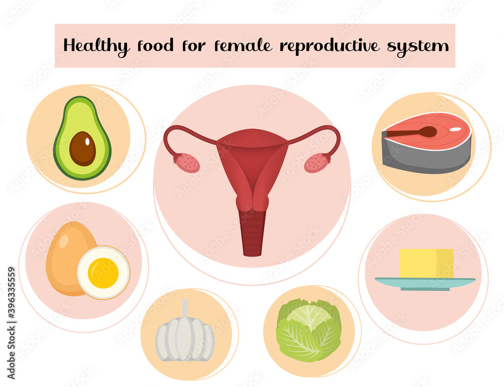 Healthy Food For Female Reproductive System Infographics Prevention Of