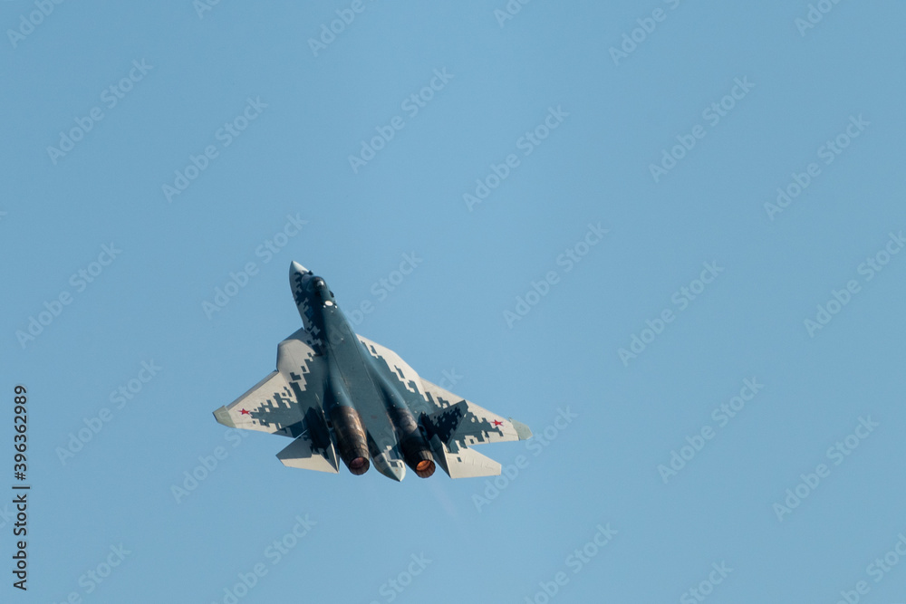 August 30, 2019. Zhukovsky, Russia. fifth-generation promising Russian ...