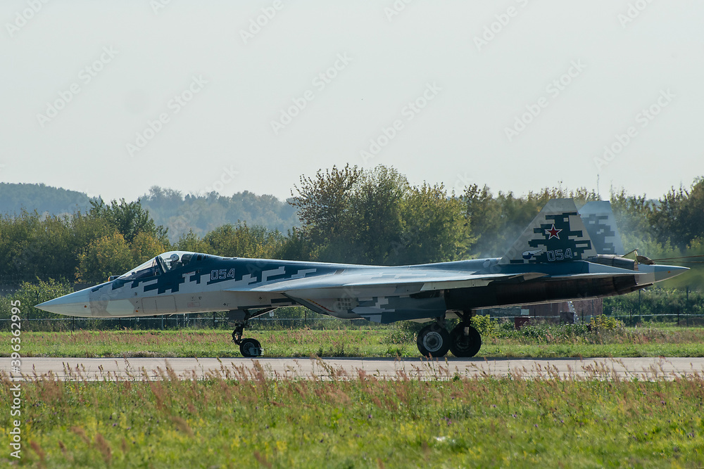 August 30, 2019. Zhukovsky, Russia. fifth-generation promising Russian ...