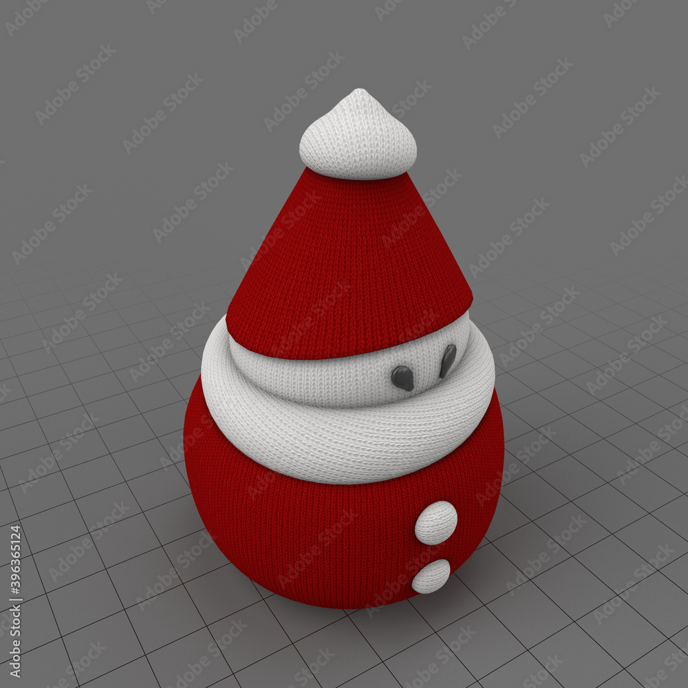 Stylized Santa Stock 3D アセット | Adobe Stock
