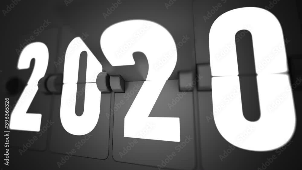3d Animation of Analog flip clocks retro designs with numbers. From ...