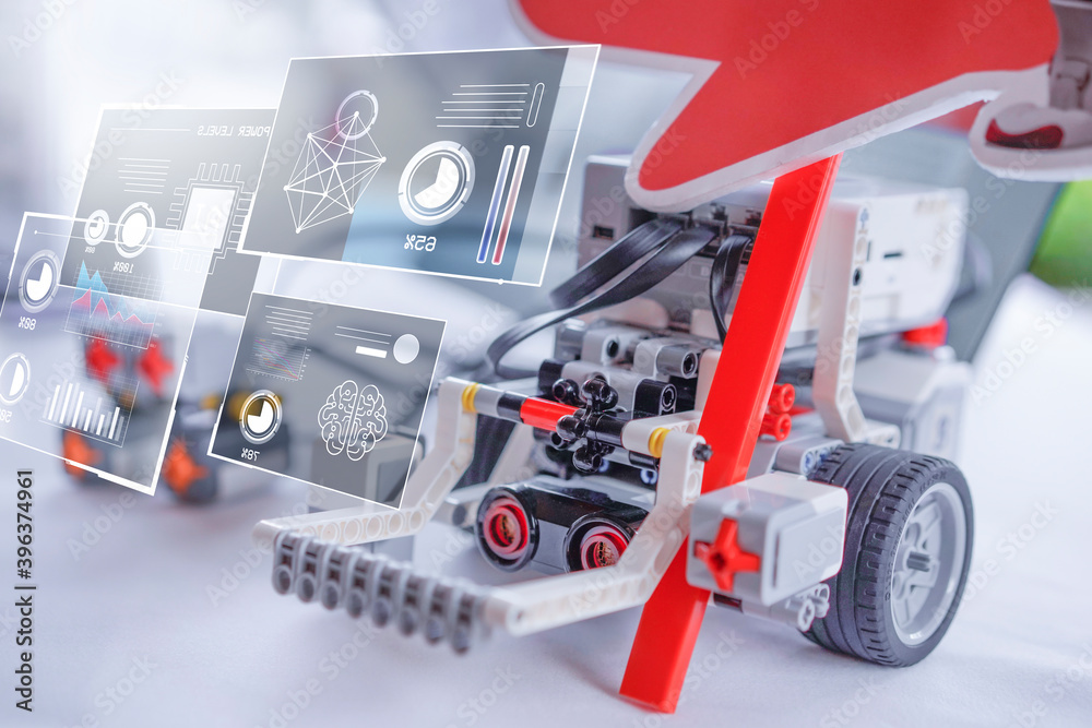 Toy blocks smart robot AI artificial intelligent Stem school kids ...