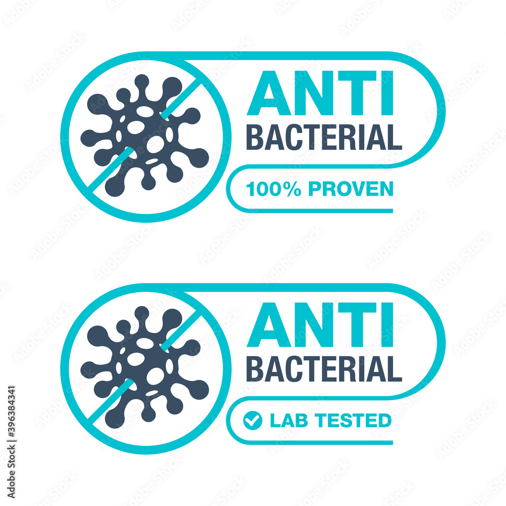Antibacterial stamp with 100 percents proven and lab tested options ...