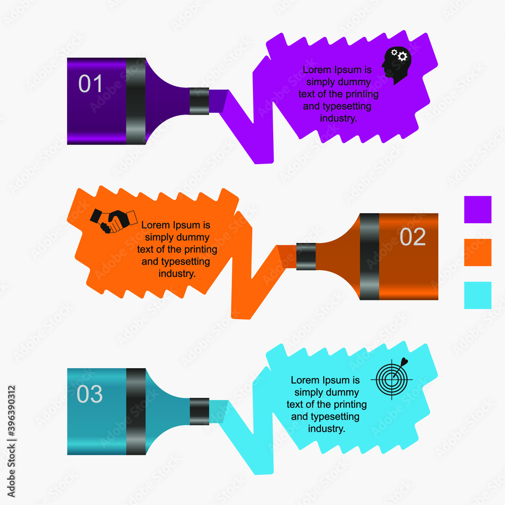 Business data visualization, infographics. Scheme of the process of ...