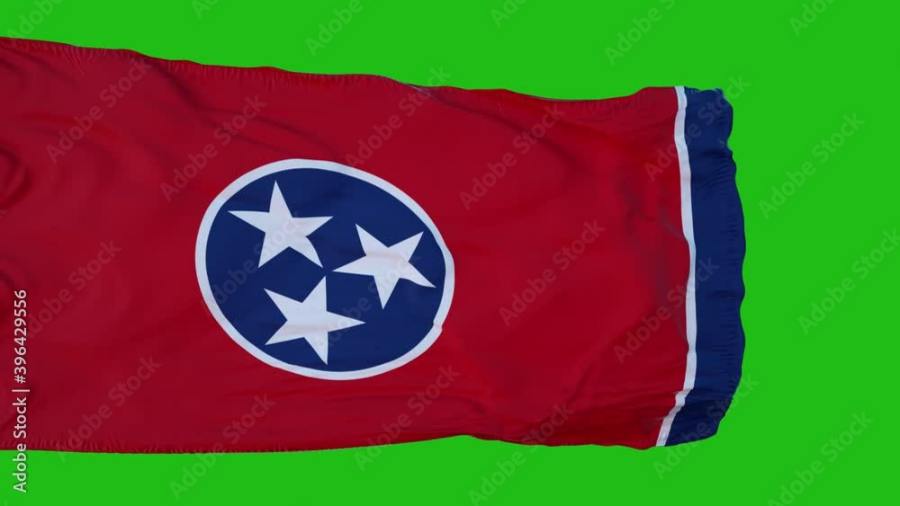 Flag of Tennessee on Green Screen. Perfect for your own background ...