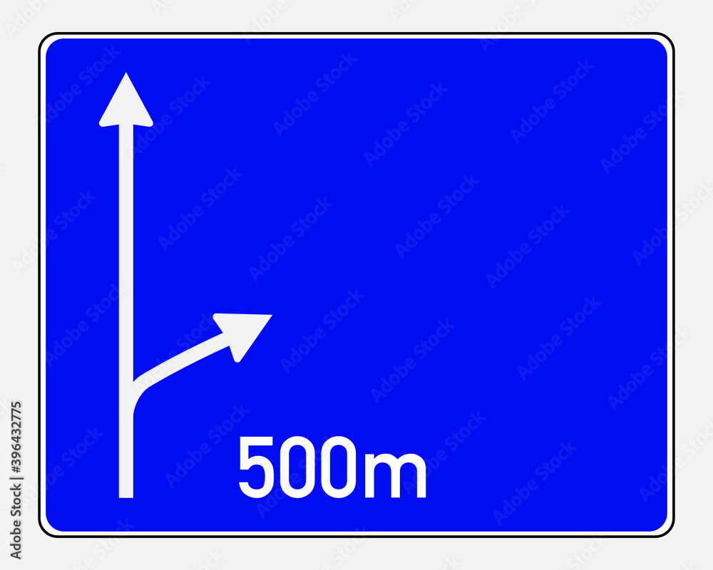 Autobahnschild Stock Vector | Adobe Stock