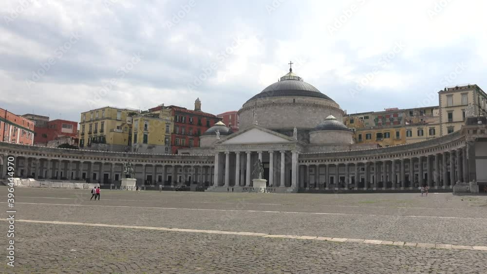 Vidéo Stock San Francesco Di Paola Piazza Del Plebiscito In Square Of ...