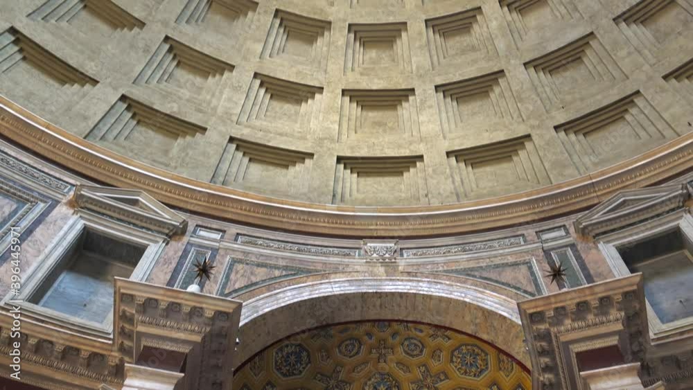 Roman brick of gloomy stone buildings in Medieval Europe ...