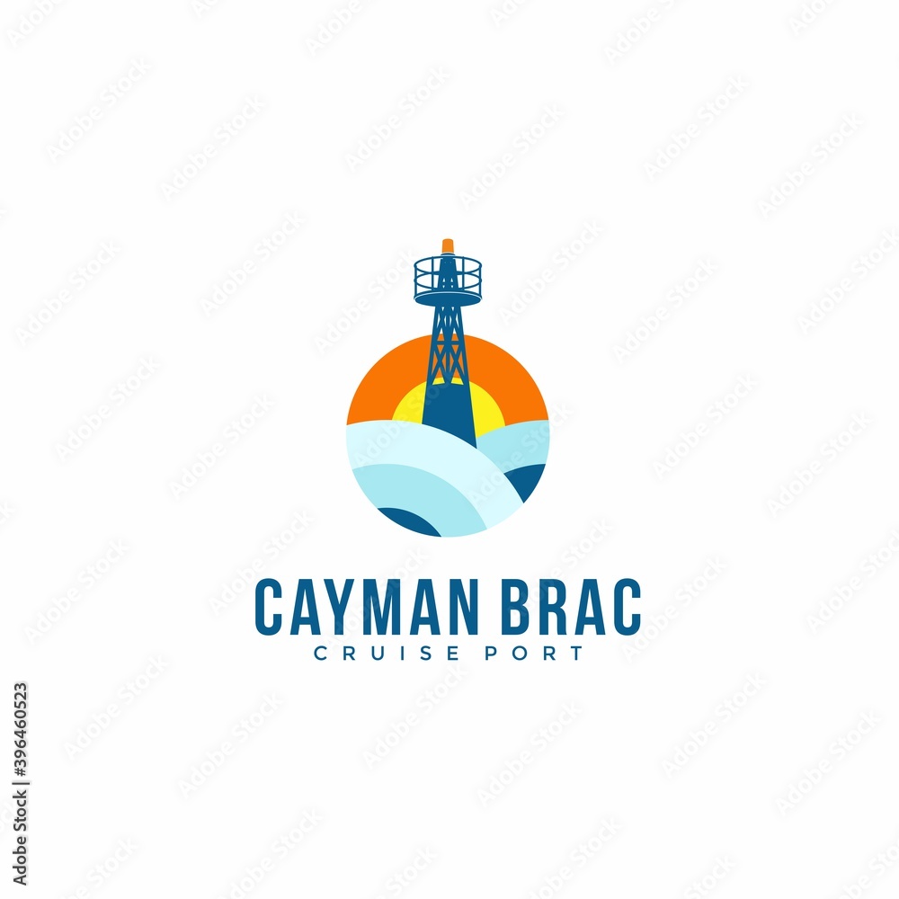 Cruise ship port logo design inspiration Stock Vector | Adobe Stock