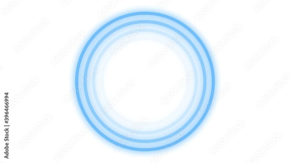 Glowing blue circle, shines and fades. Circle Loading icon loop out ...