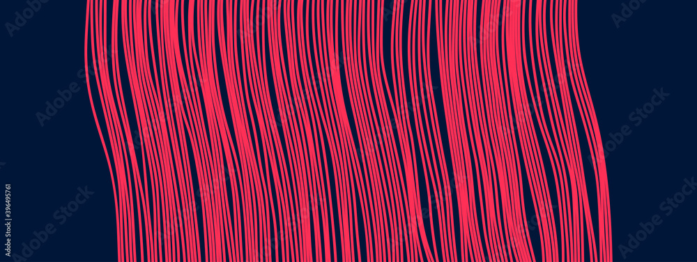 Irregular vertical lines pattern in perspective. Geometric wallpaper ...